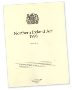 The Northern Ireland Act (1998) | Northern Ireland Assembly Education ...